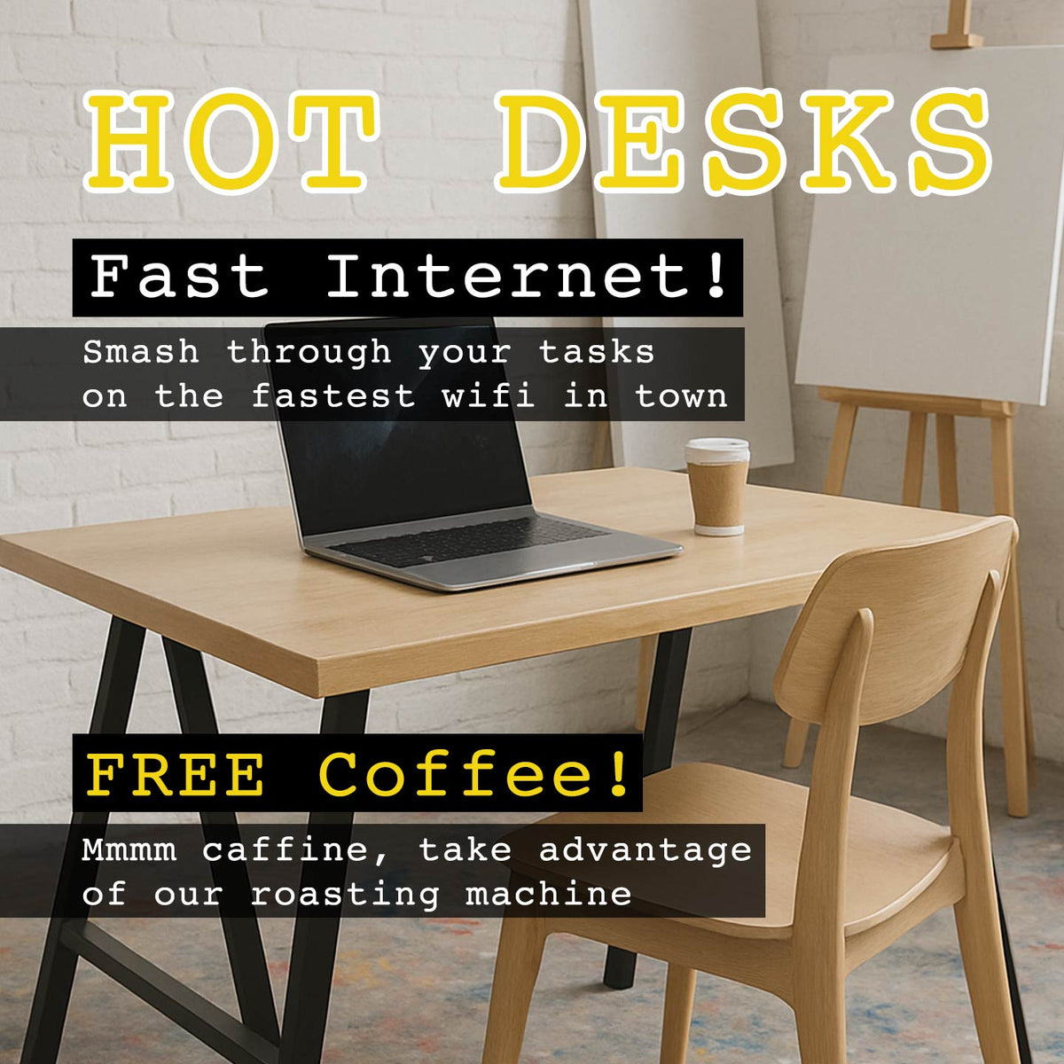 Co-Working Desk Space – createart.studio
